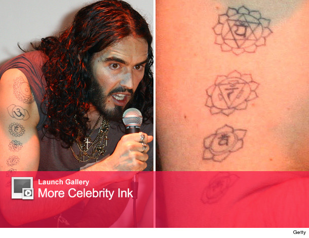 Russell Brand Matching Tattoos