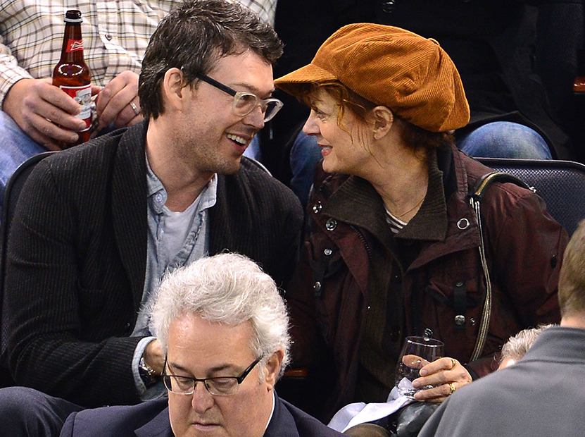Susan Sarandon, 67, Cozies Up with Jonathan Bricklin, 36, at Hockey ...
