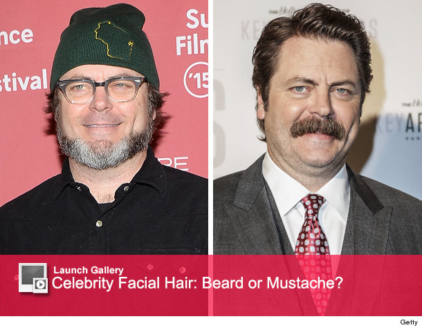 Nick Offerman Is Nearly Unrecognizable Without His Famous Mustache ...